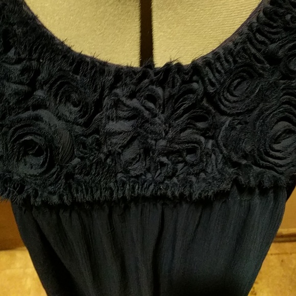 ECI | Dresses | Eci Navy Dress With Flower Bodice | Poshmark